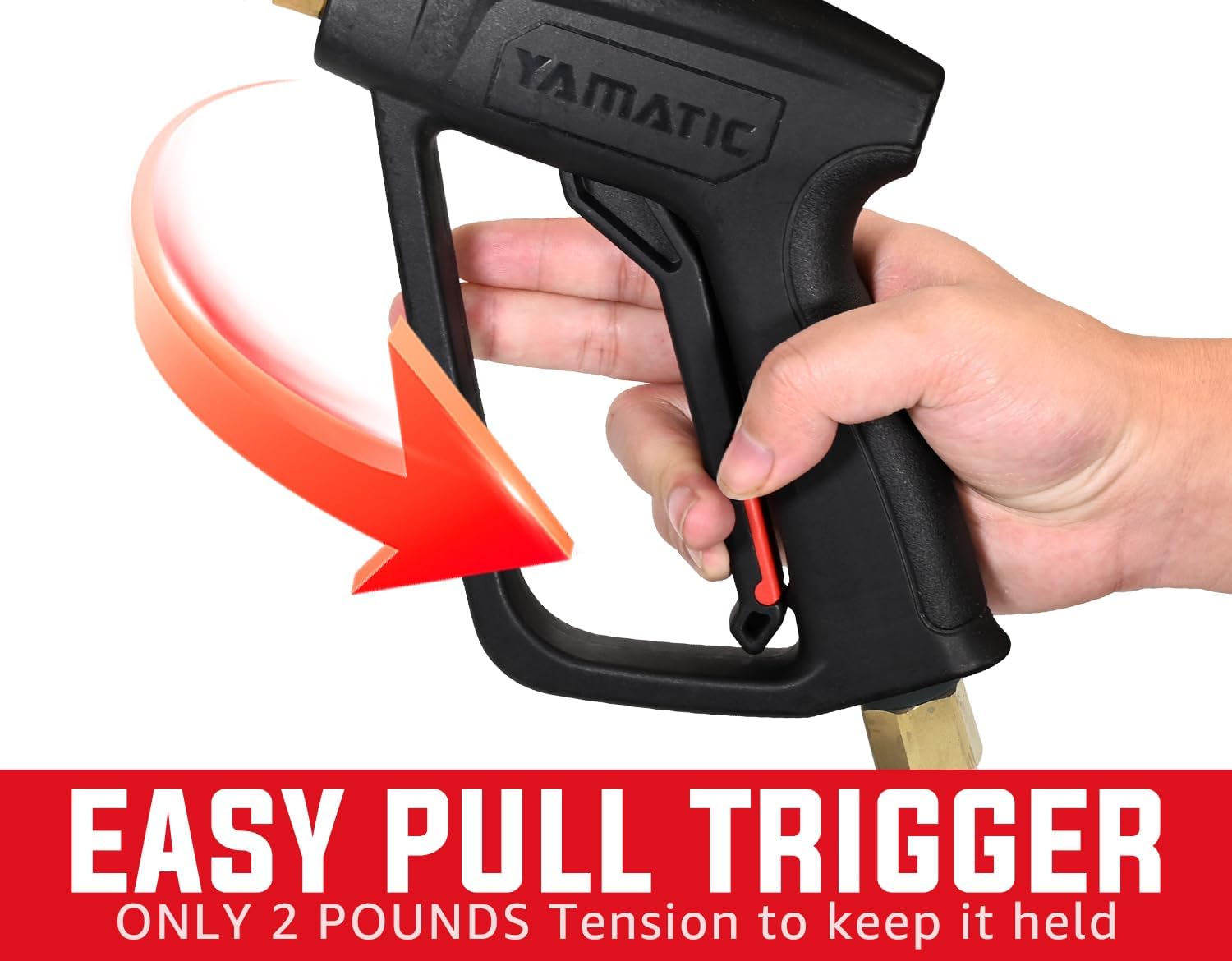 Short Pressure Washer Gun 3/8" Swivel Inlet 4000 PSI | YAMATIC®