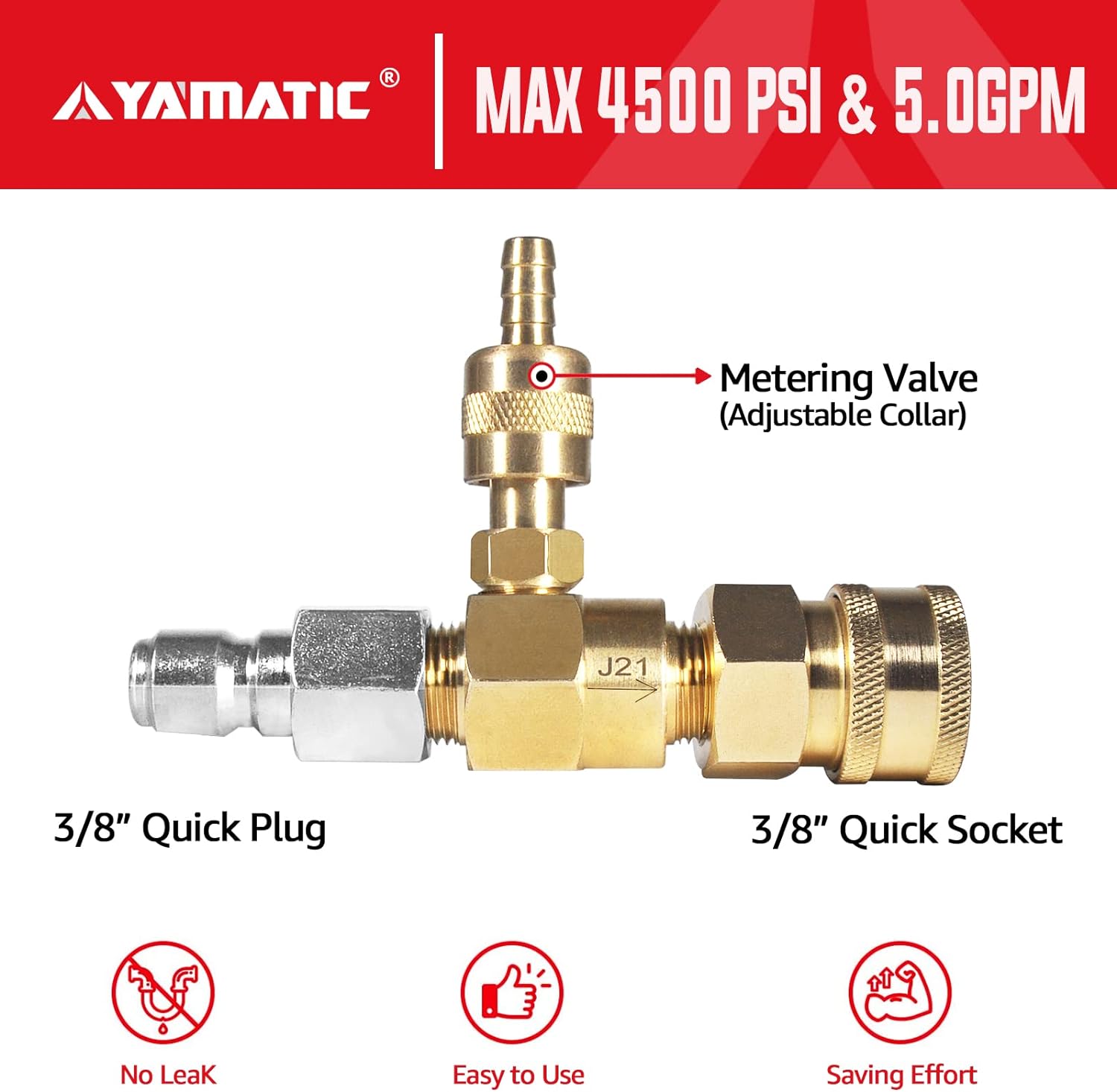 Adjustable Chemical Injector Kit 4500PSI | YAMATIC®