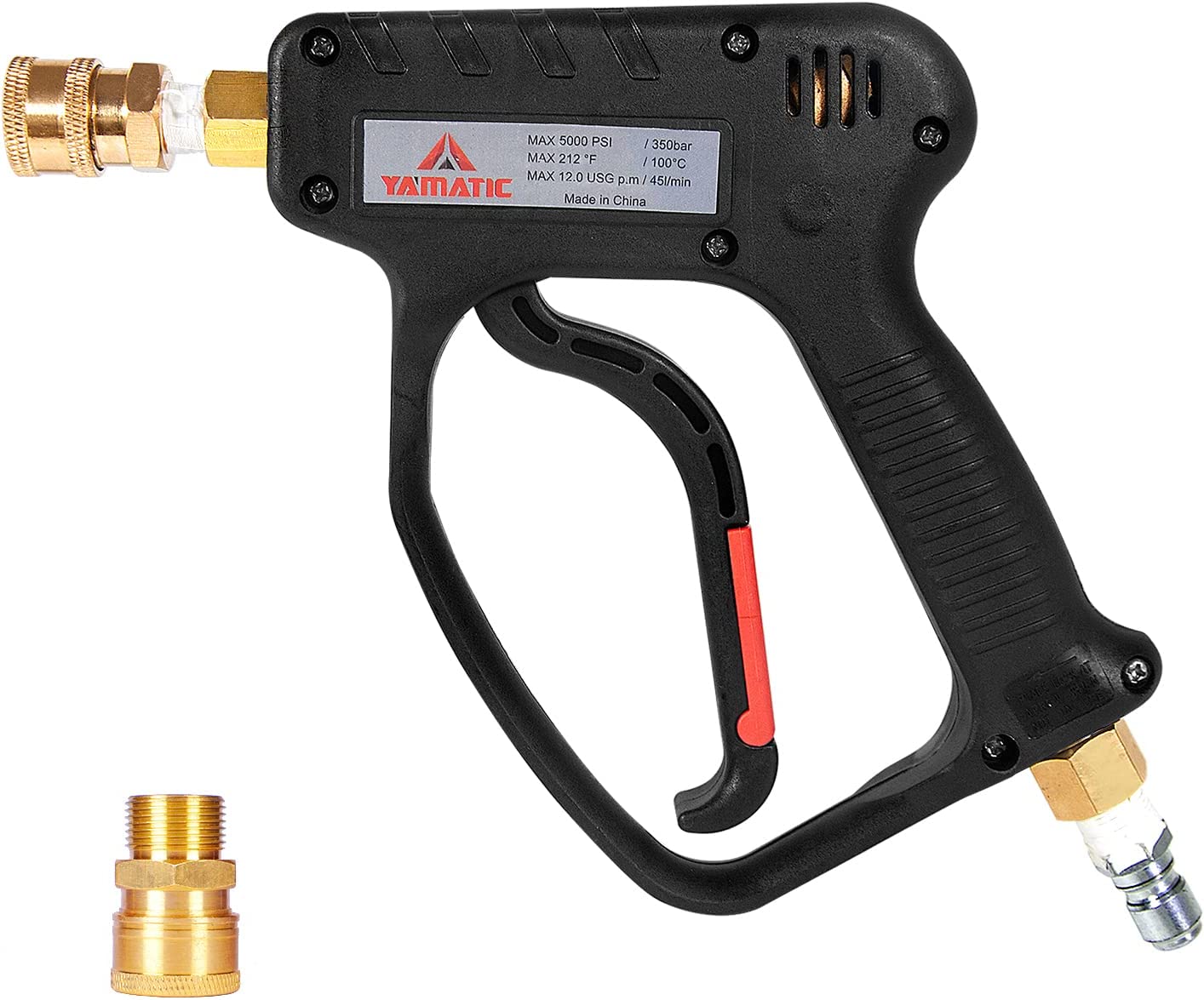 YAMATIC W 5000 PSI High Pressure Washer Trigger Gun with 3/8" Swivel I ...